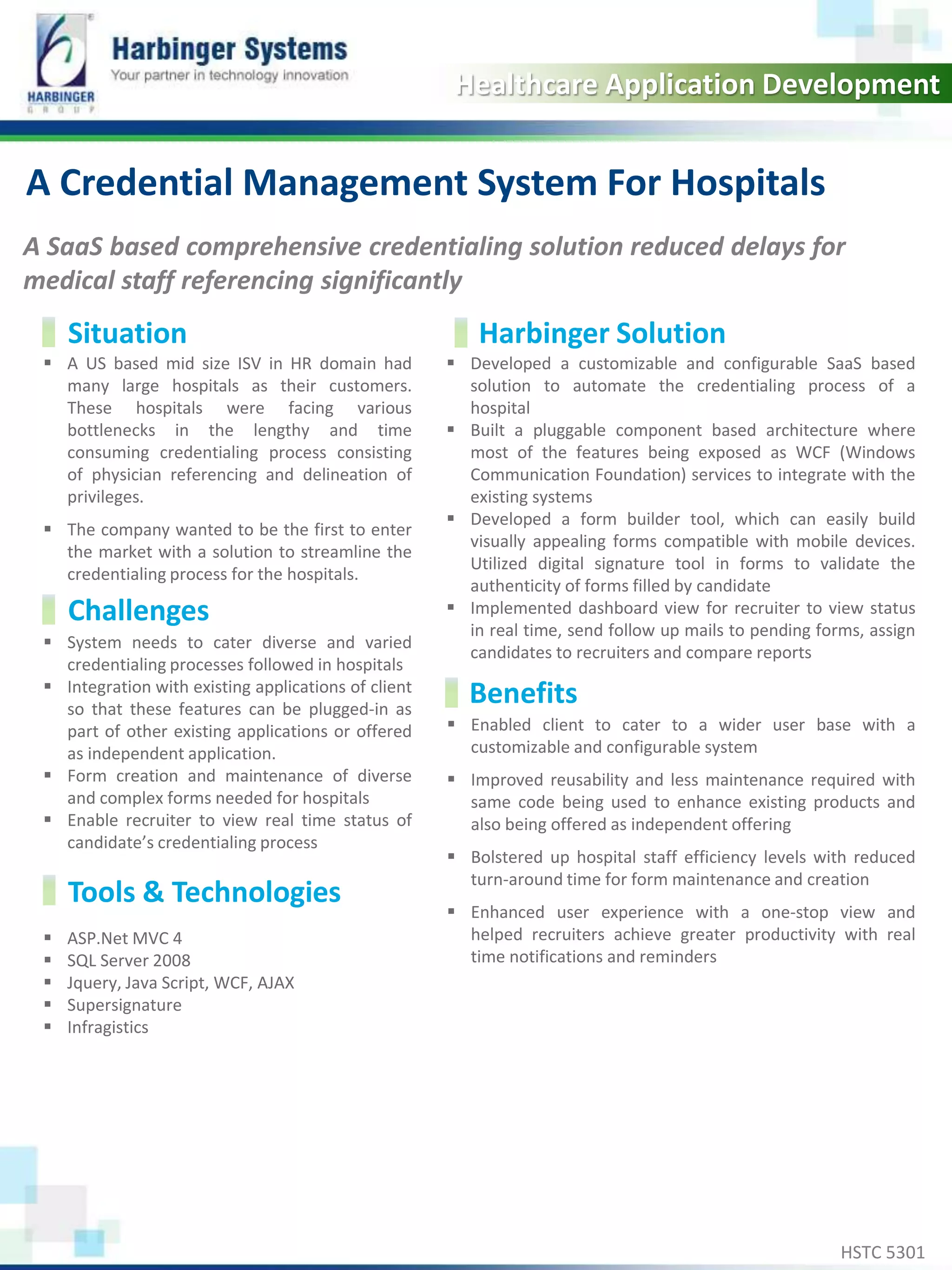 A Credential Management System For Hospitals | PPTX
