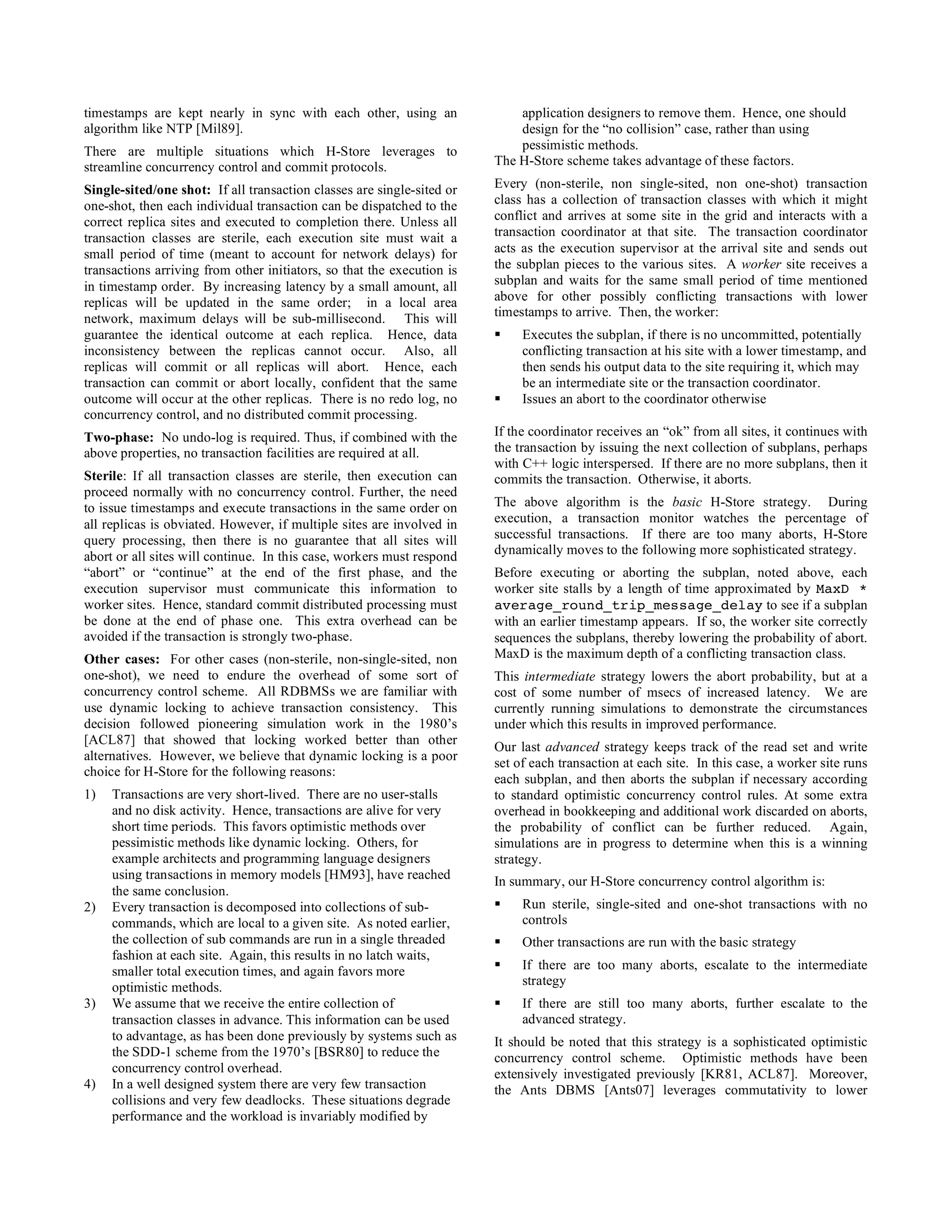The End of an Architectural Era Michael Stonebraker | PDF