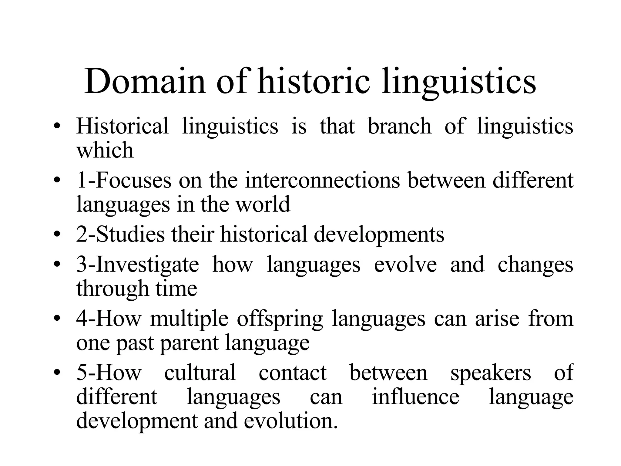 Hstorical Linguistics | PPT