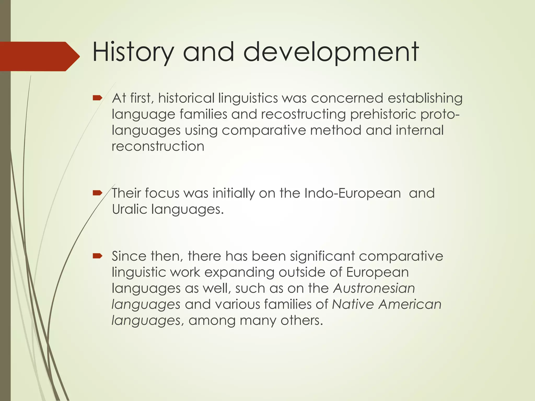 Hstorical linguistics | PPTX