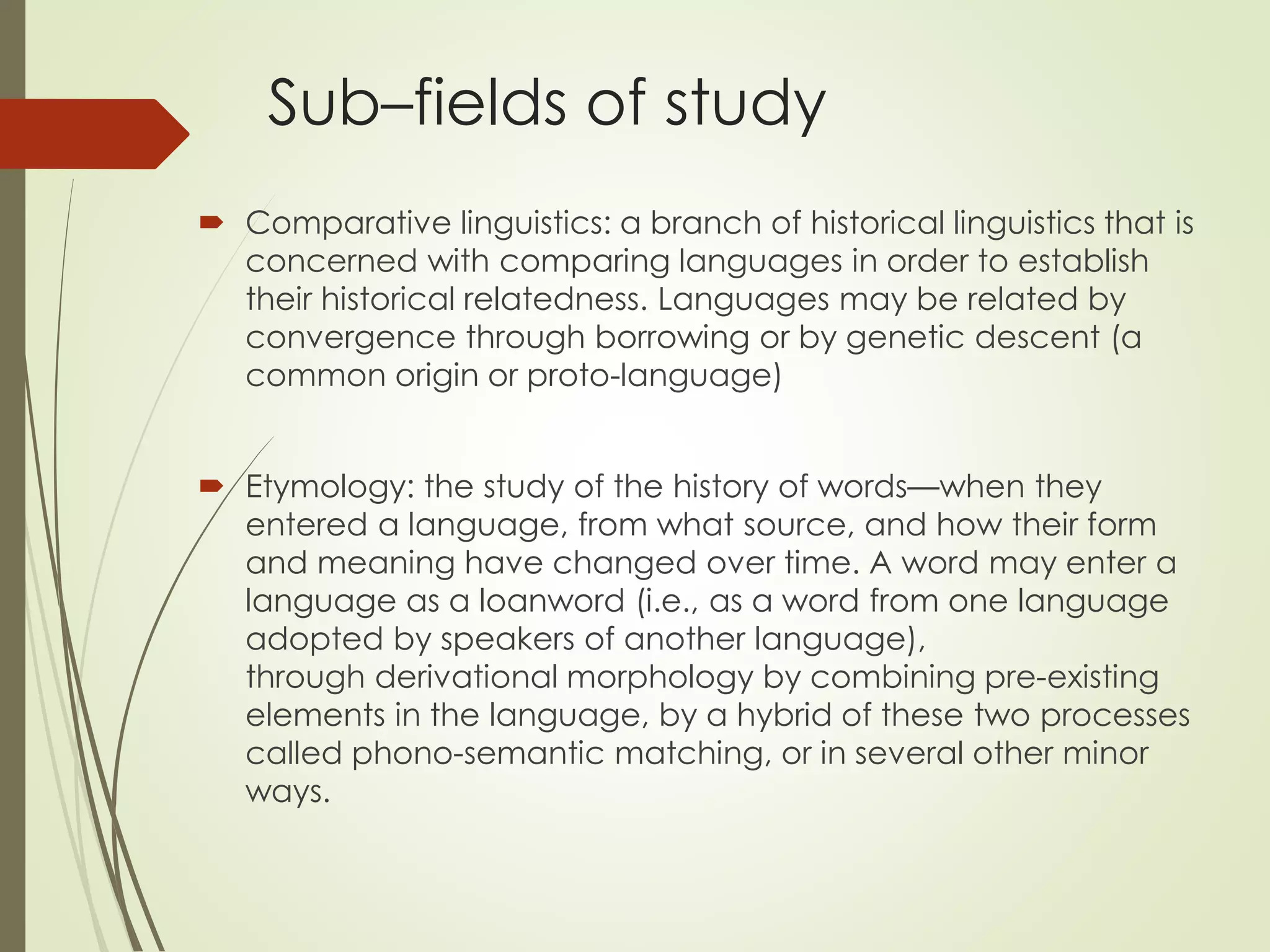 Hstorical linguistics | PPTX