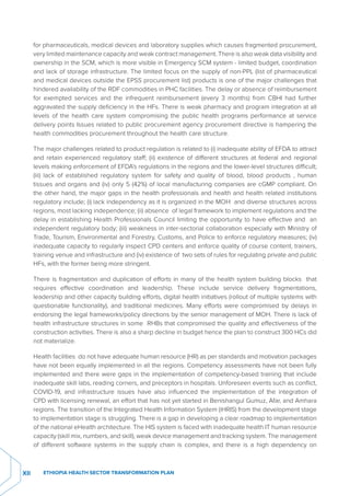 The Ethiopian health sector has developed and implemented successive ...