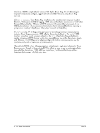 High Speed Token Ring | PDF