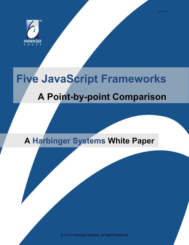 Top JavaScript Frameworks Compared | PDF