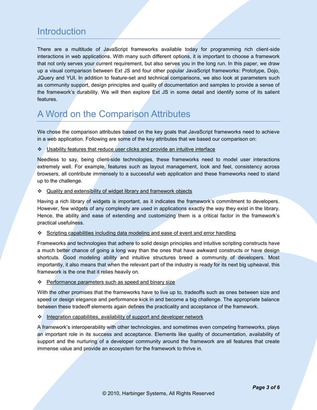 Top JavaScript Frameworks Compared | PDF