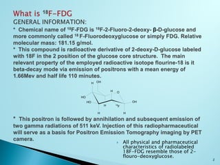 PET - Production of PET Radiopharmaceuticals (1) 18F-FDG and (2) 13-N ...