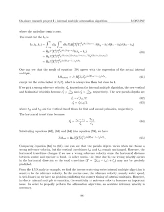 Reference velocity sensitivity for the marine internal multiple attenuation algorithm: analytic ...