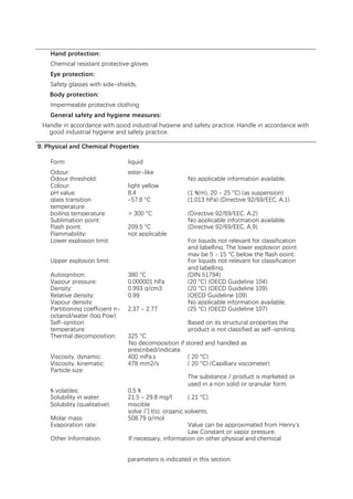 Hals 292 tinuvin 292 cas 41556 26-7 cas 82919-37-7 safety data sheet ...