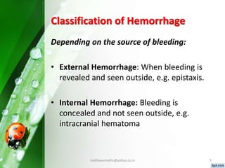 Hemorrhage ,Shock & Unconsciousness PPT | PPTX