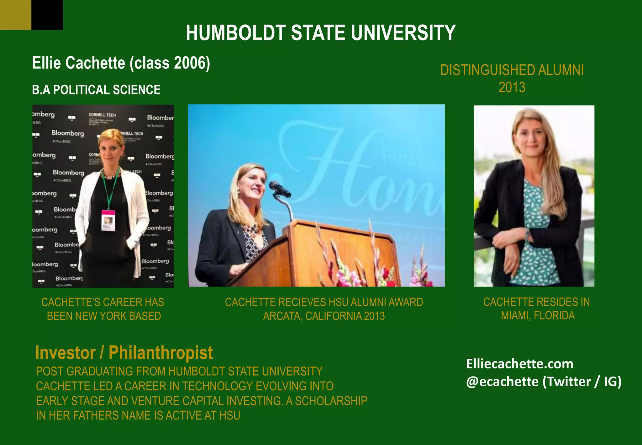 The HSU Experience with Ellie Cachette (2006) | PPTX