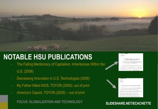 The HSU Experience with Ellie Cachette (2006) | PPTX