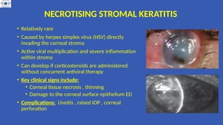 HSV KERATITIS . CLINICAL FEATURES , TYPES , DIAGNOSIS , TREATMENT ...
