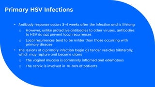 HSV presentation.pdf delineates the risk factors, differential ...