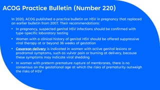 HSV presentation.pdf delineates the risk factors, differential ...