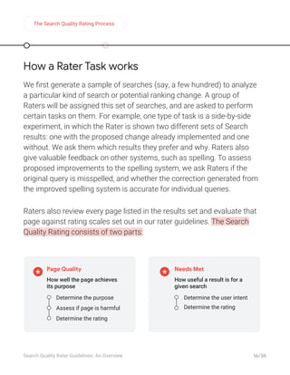 Search Quality Rater Guidelines: An Overview | PDF