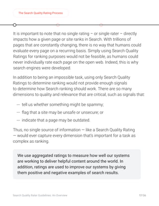 Search Quality Rater Guidelines: An Overview | PDF