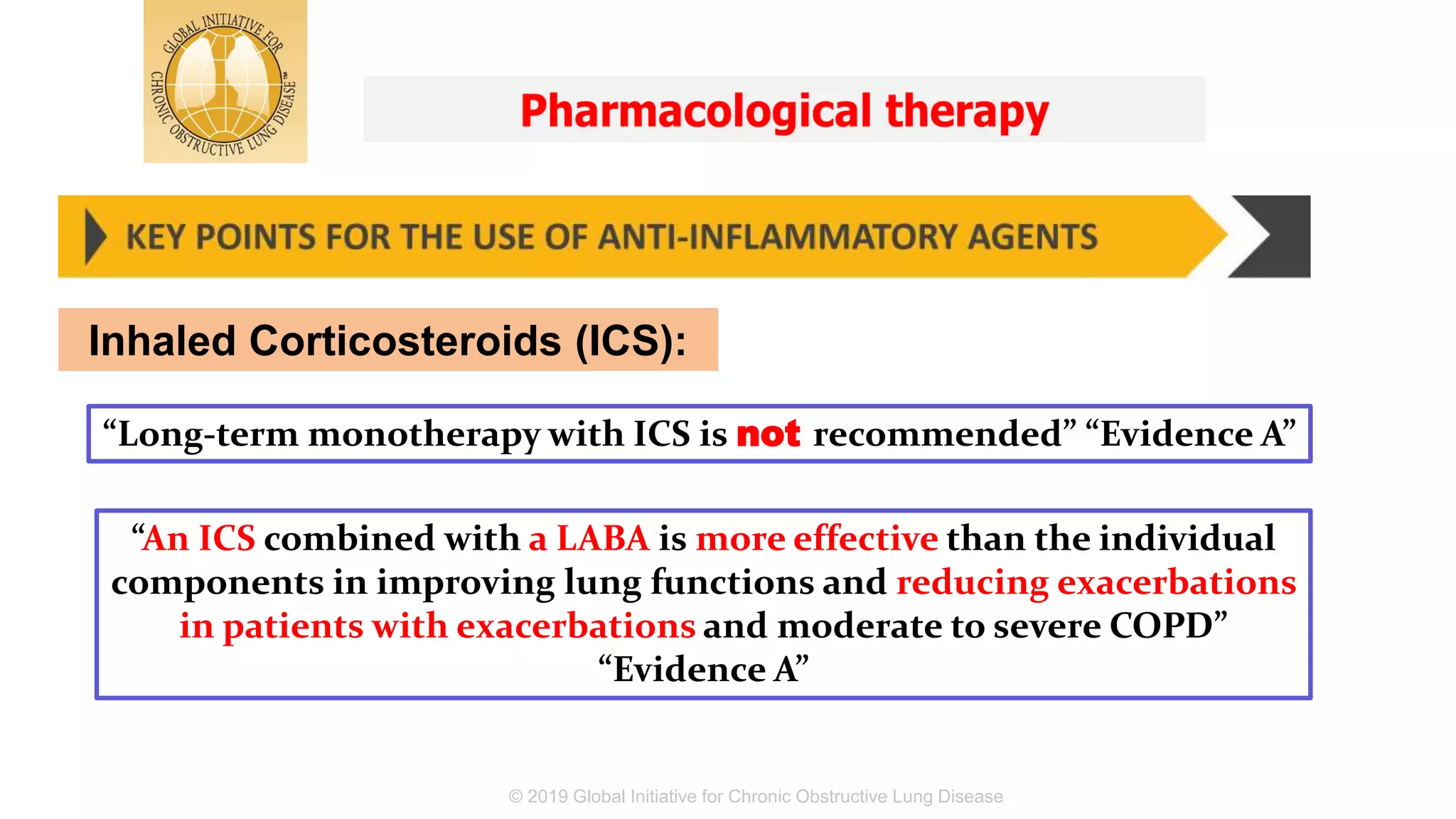 Brief summary on gold 2019 guidelines on copd | PPTX