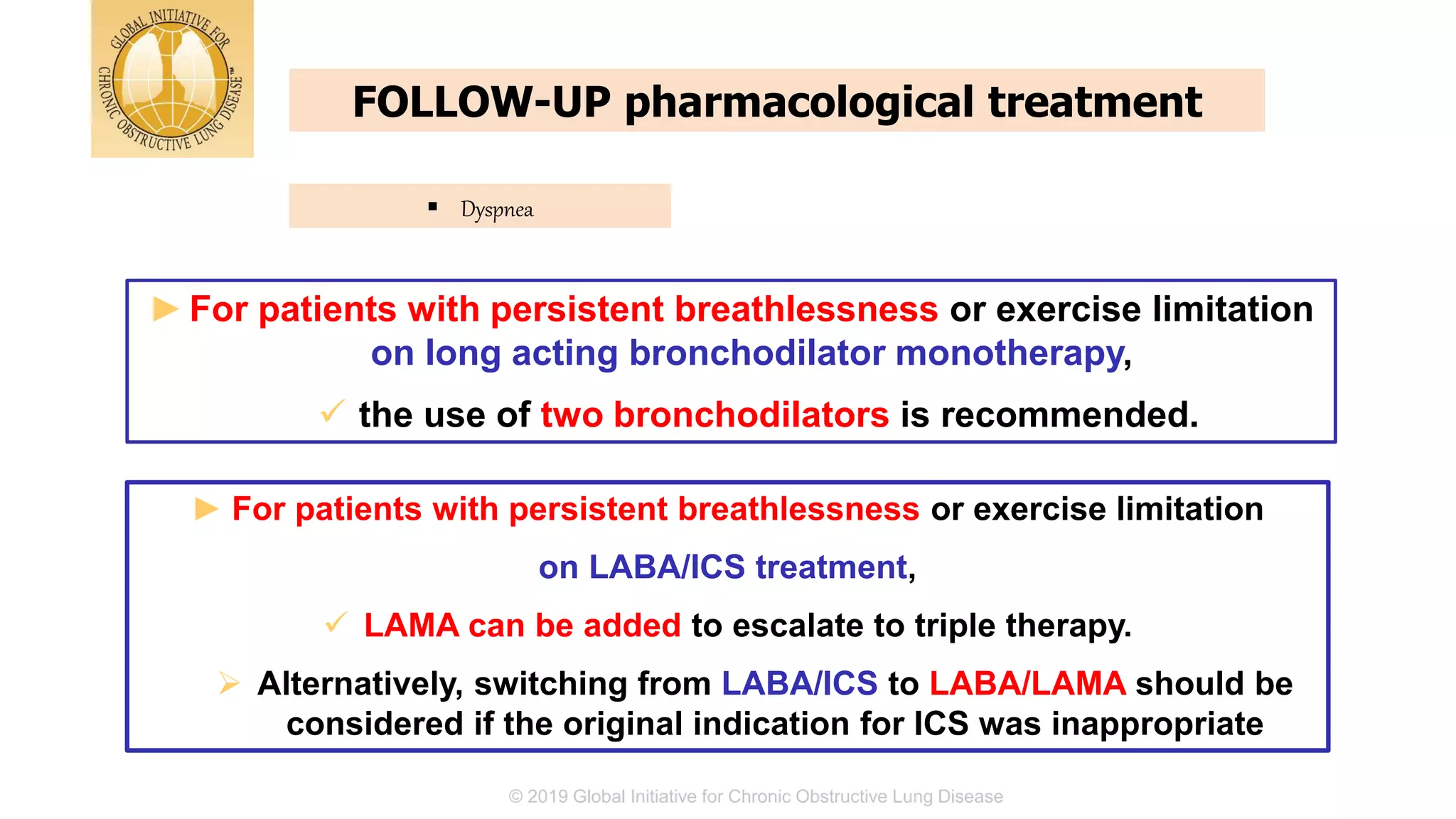 Brief summary on gold 2019 guidelines on copd | PPTX
