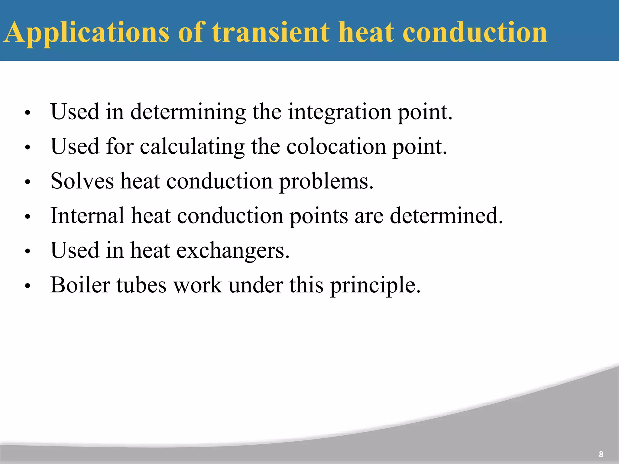 One Dimensional Transient Heat Conduction Pptx Physics Science