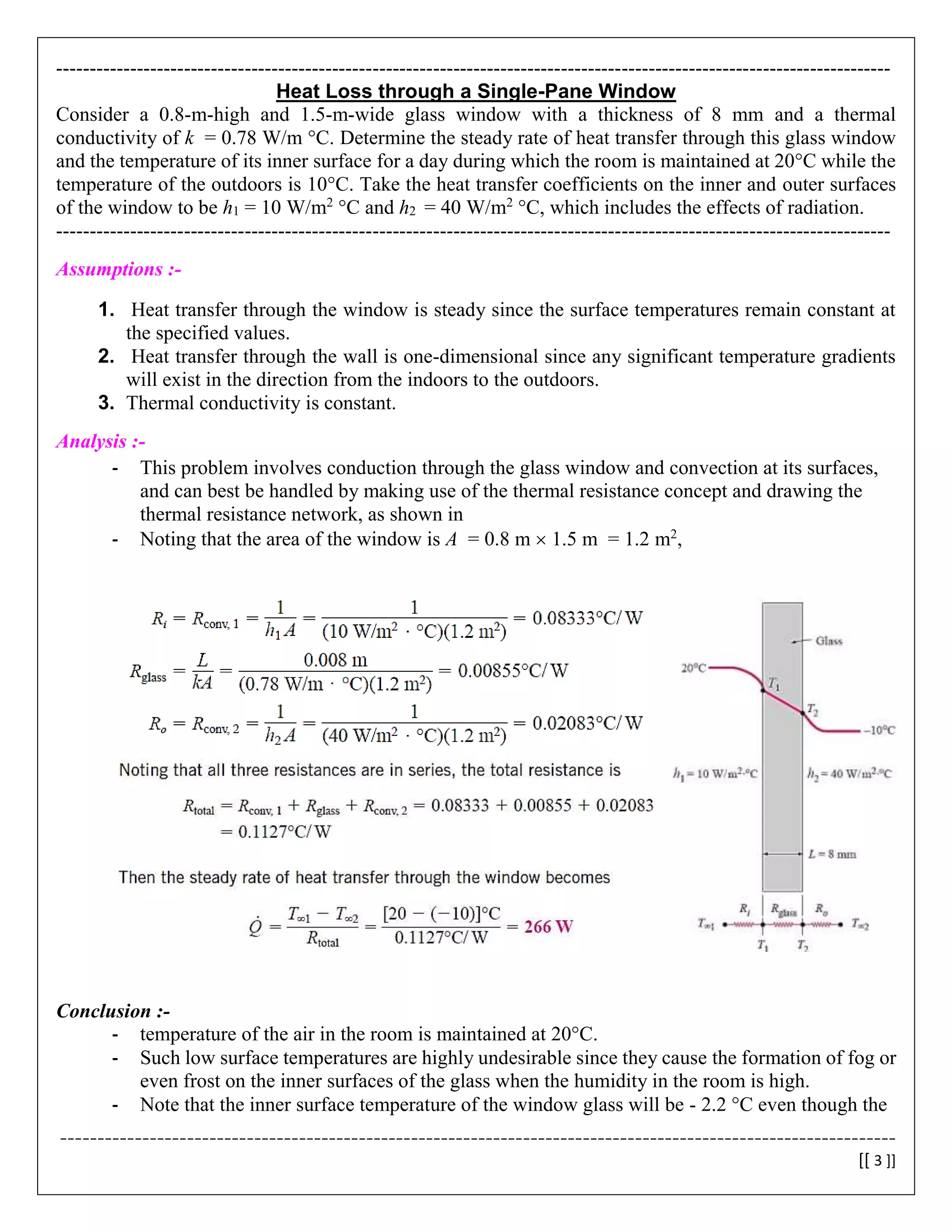 Ht analysis of conduction through wall OEP | PDF | Weather | Science