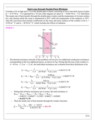 Ht analysis of conduction through wall OEP | PDF | Weather | Science