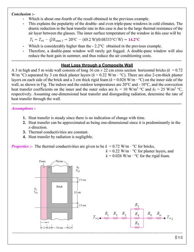 Ht analysis of conduction through wall OEP | PDF | Weather | Science