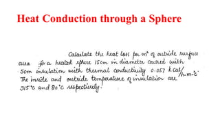 Heat Transfer Mechanism Through a Sphere | PPTX