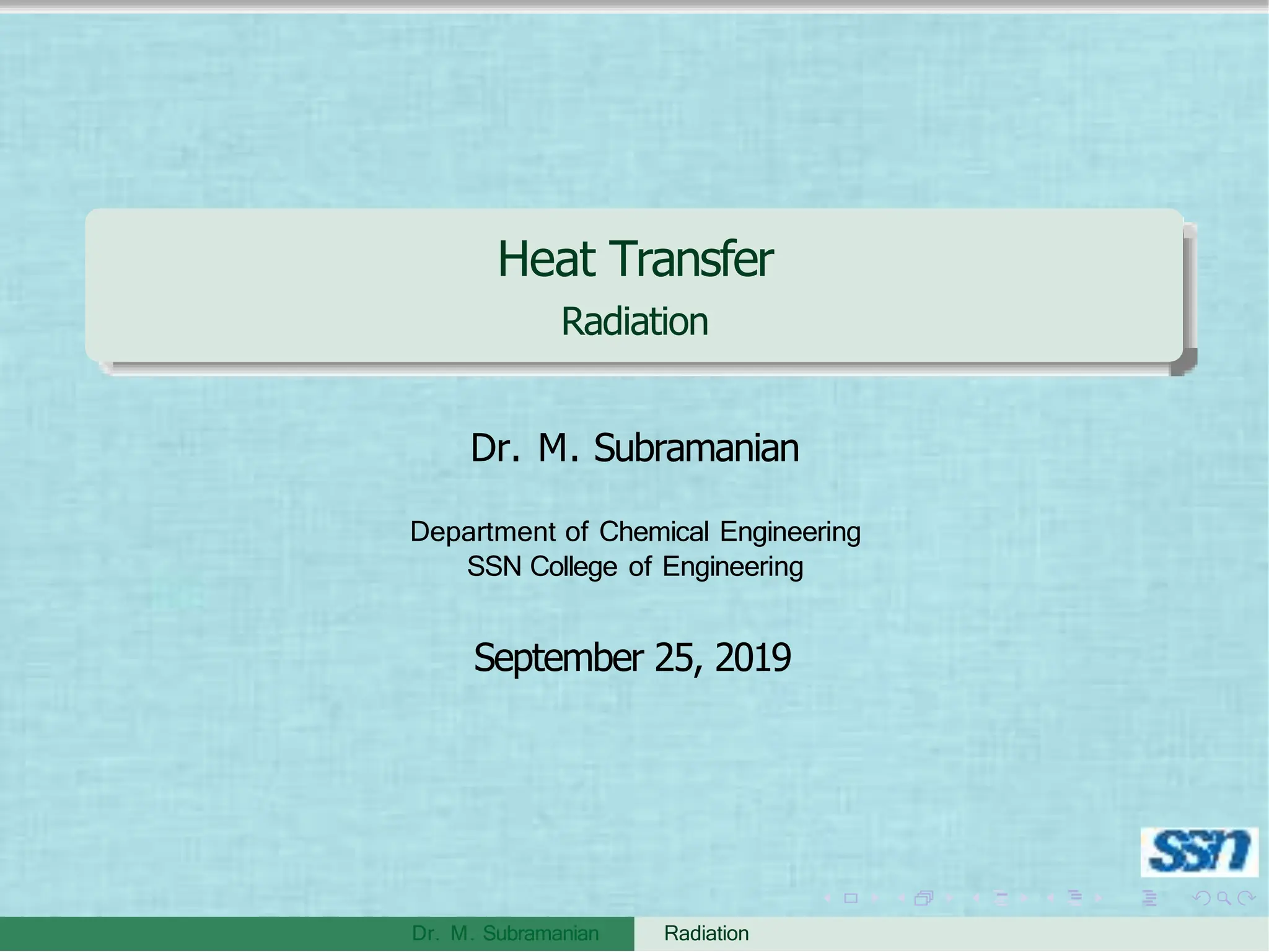 HT-Lecture-16-Modes of heat transfer Radiation .pptx