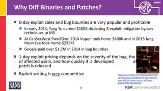 Bruh! Do you even diff?—Diffing Microsoft Patches to Find Vulnerabilities | PPT