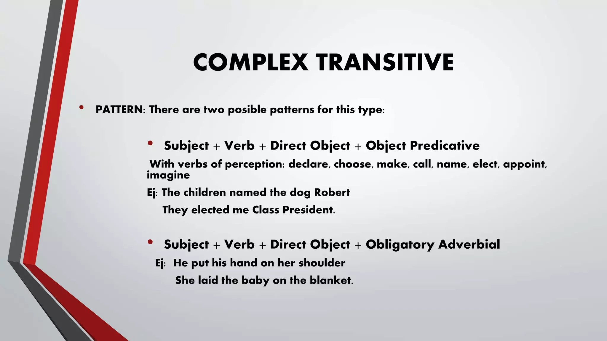 valency patterns | PPSX