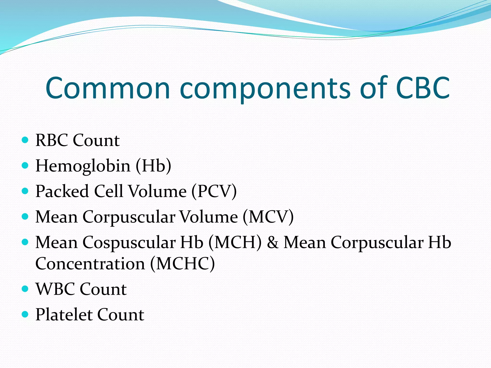 COMPLETE BLOOD COUNT | PPTX