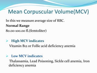 COMPLETE BLOOD COUNT | PPTX