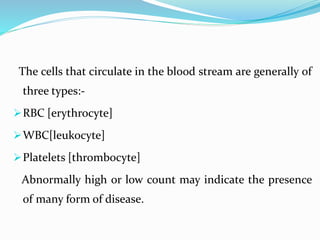 COMPLETE BLOOD COUNT | PPTX