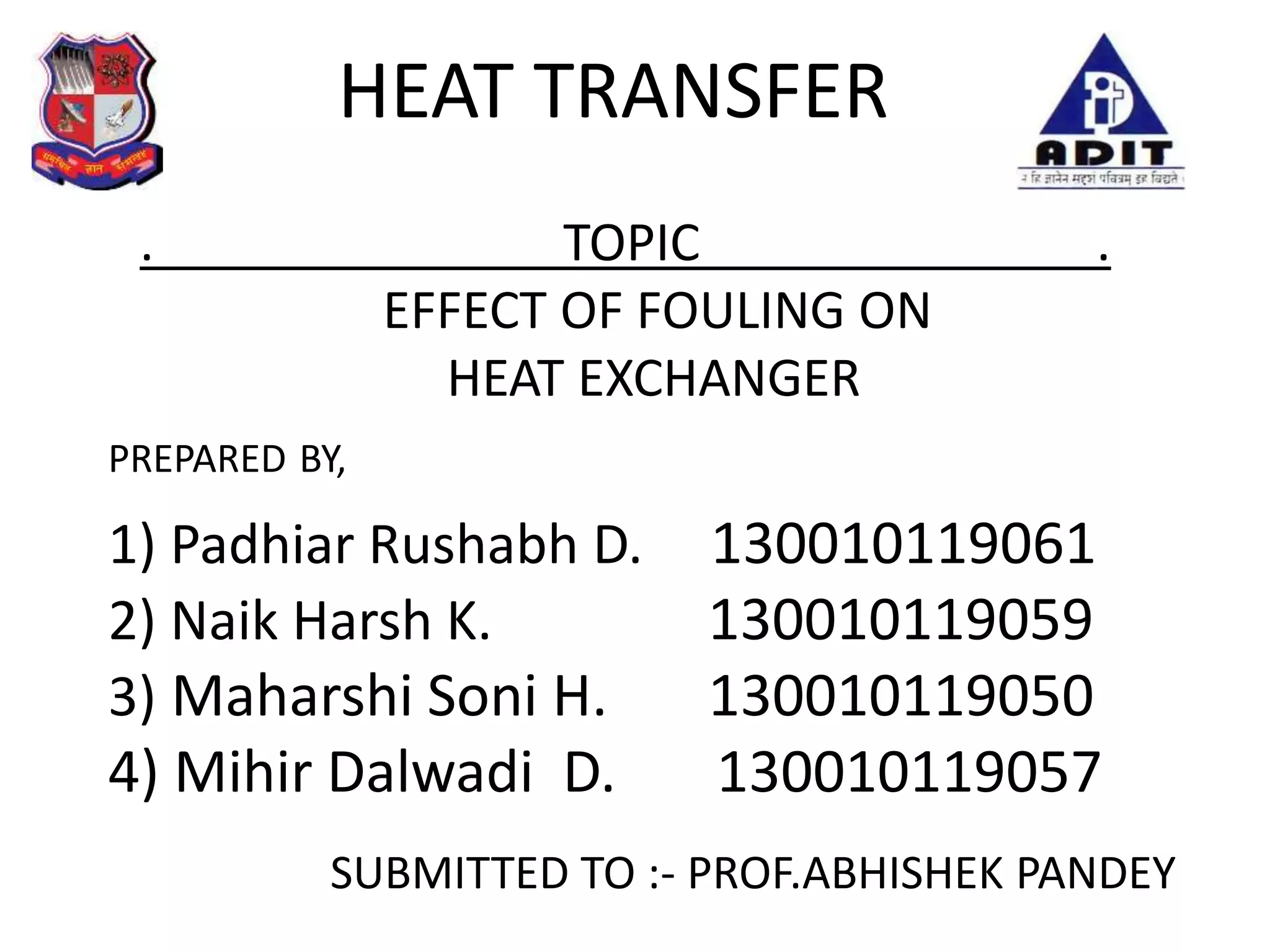 Fouling effects on boiler | PPTX
