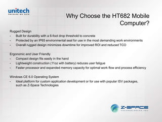 The New Unitech HT682 Handheld Mobile Computer | PPT