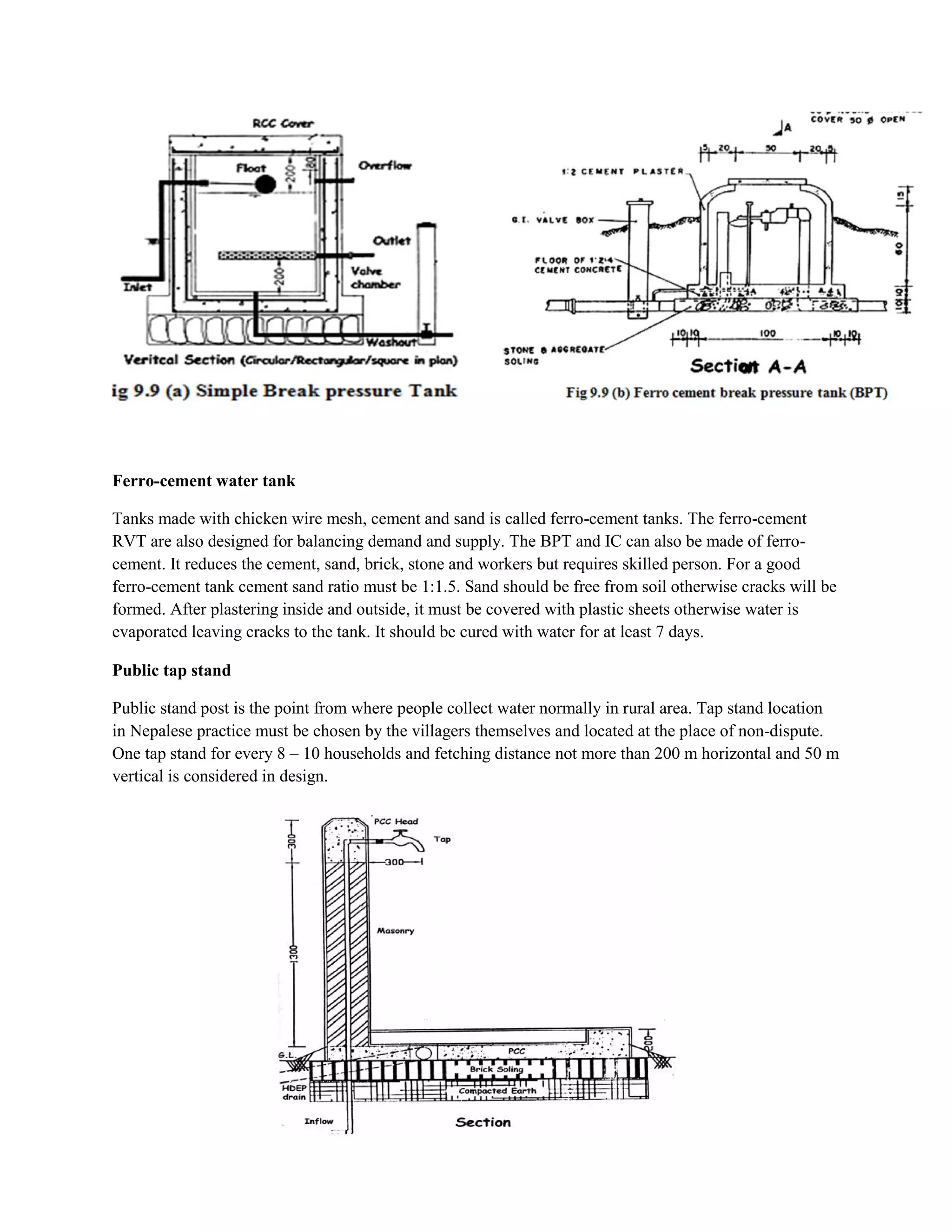 Chapter 9 gravity flow water supply system | PDF
