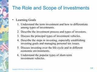 Types of investment | PPT
