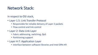 Intel omni path architecture | PPTX | Computer Networking | Computing
