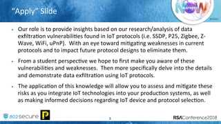 Exfiltrating Data through IoT | PPT