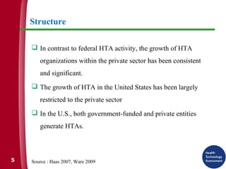 Health technology assessment in the United States | PPT