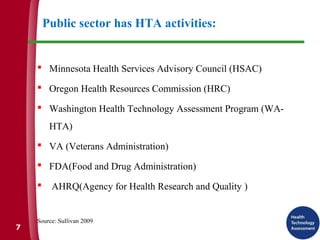 Health technology assessment in the United States | PPT