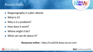 Poison Pixels—Combatting Image Steganography in Cybercrime | PPT