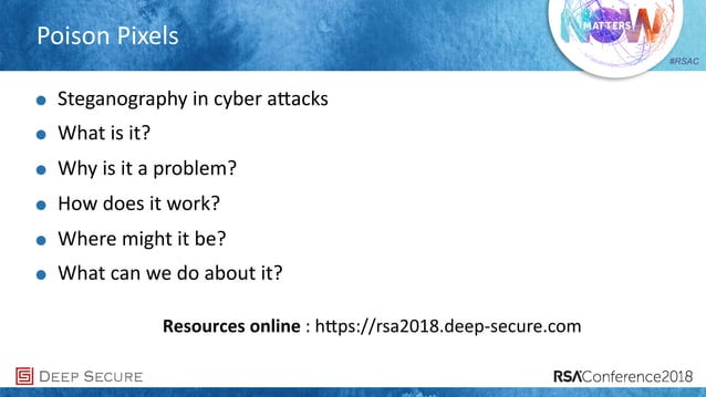 Poison Pixels—Combatting Image Steganography in Cybercrime | PPT