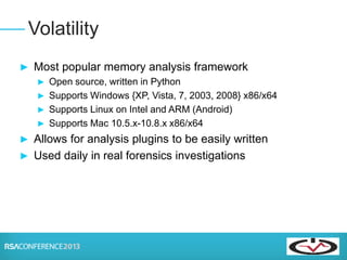 Memory Forensics: Defeating Disk Encryption, Skilled Attackers, and ...