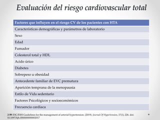 Hipertensión arterial sistémica | PPTX