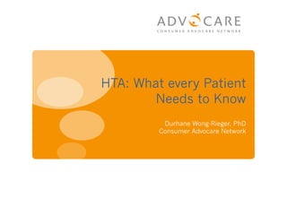 Hta basic introduction | PDF | Healthcare Industry | Industries