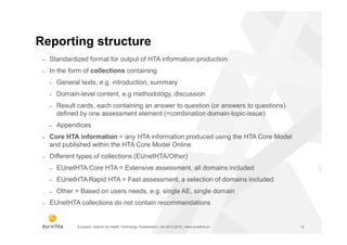 EUnetHTA Training course for Stakeholders - Introduction to the HTA ...