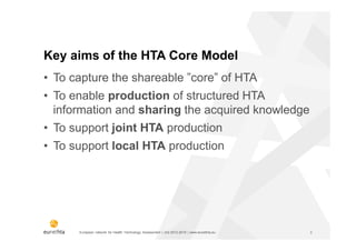 EUnetHTA Training course for Stakeholders - Introduction to the HTA ...