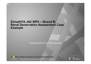 EUnetHTA Training course for Stakeholders - How to use HTA for decision ...