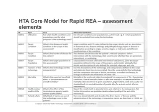 EUnetHTA Training course for Stakeholders - How to use HTA for decision ...